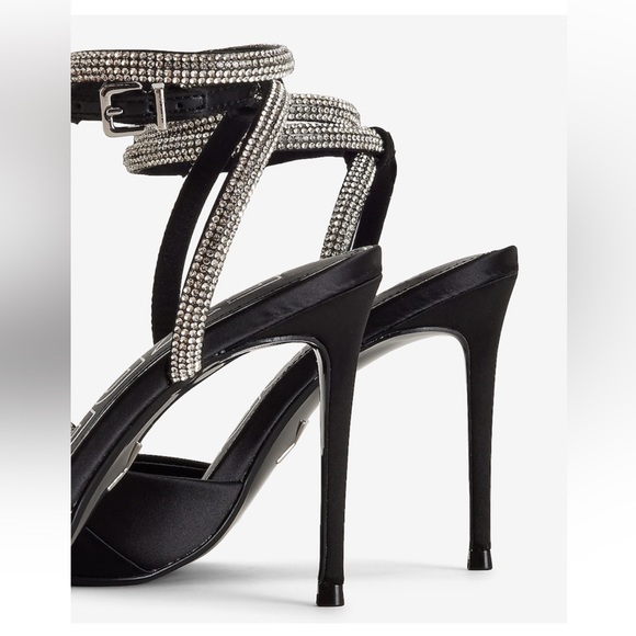 Express | Shoes | New Express Rhinestone Bow Embellished Strap Pumps ...